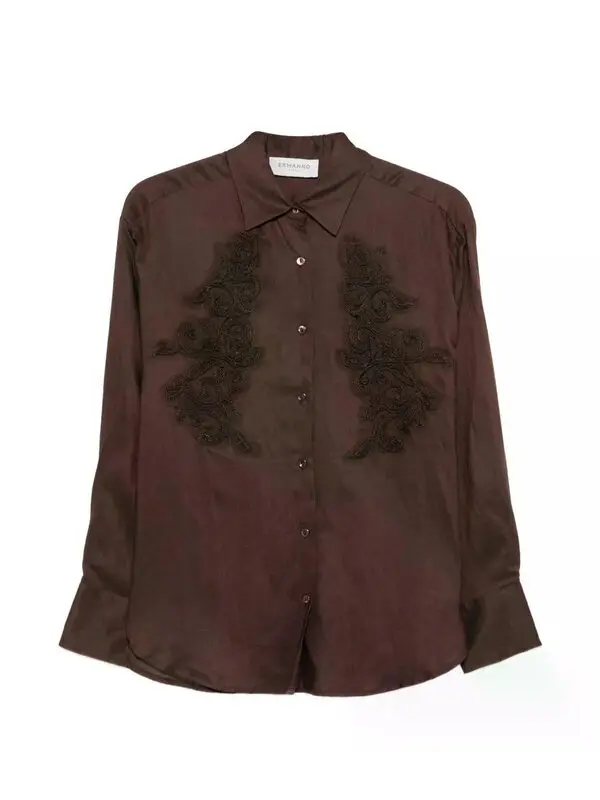 ERMANNO FIRENZE Embellished Long-sleeve Shirt