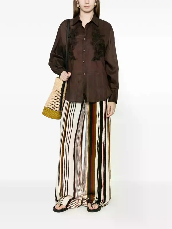 ERMANNO FIRENZE Embellished Long-sleeve Shirt