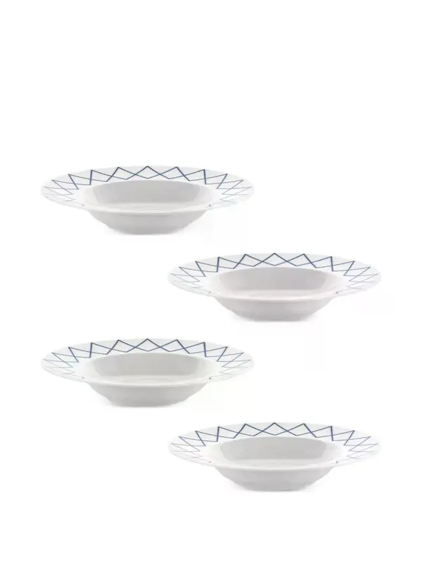 ALESSI My Beaut China Geometric-pattern Platter