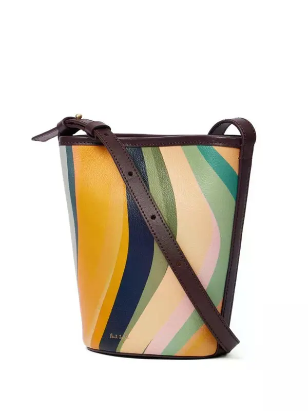 Paul Smith Mini Striped Bucket Bag - Neutrals