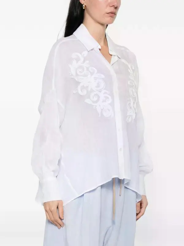 ERMANNO FIRENZE Floral-embroidered Shirt