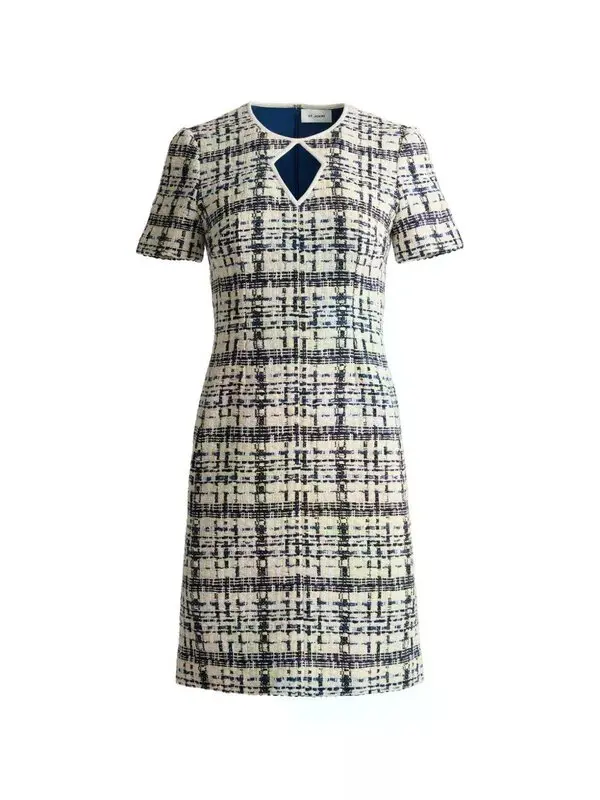 St. John Tweed Mini Dress - Neutrals