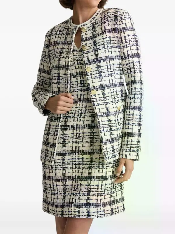 St. John Tweed Mini Dress - Neutrals