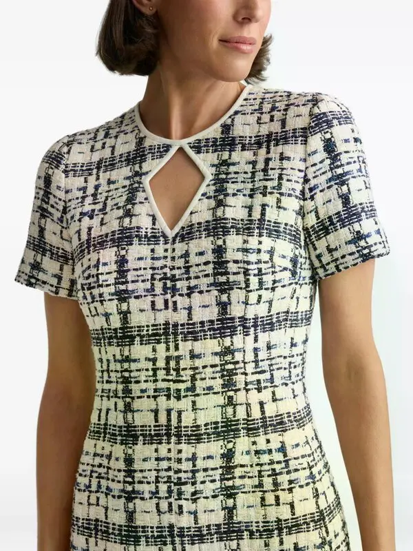 St. John Tweed Mini Dress - Neutrals