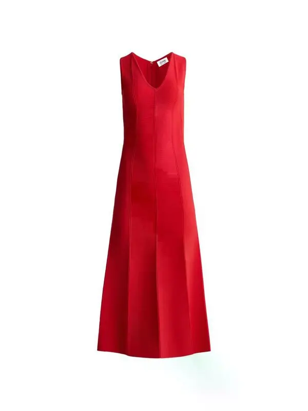 St. John Knit Sleeveless Midi Dress