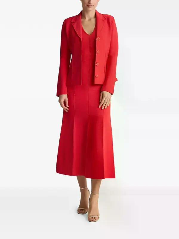 St. John Knit Sleeveless Midi Dress
