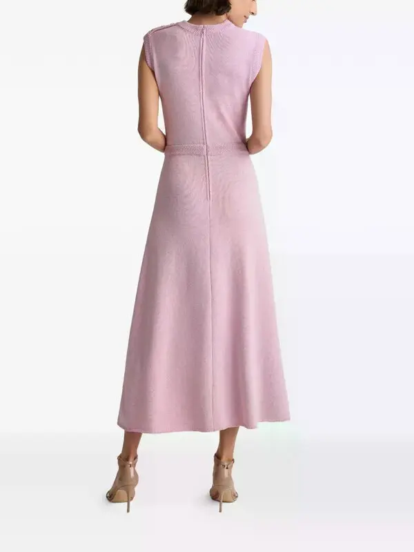St. John Braid Detail Midi Dress