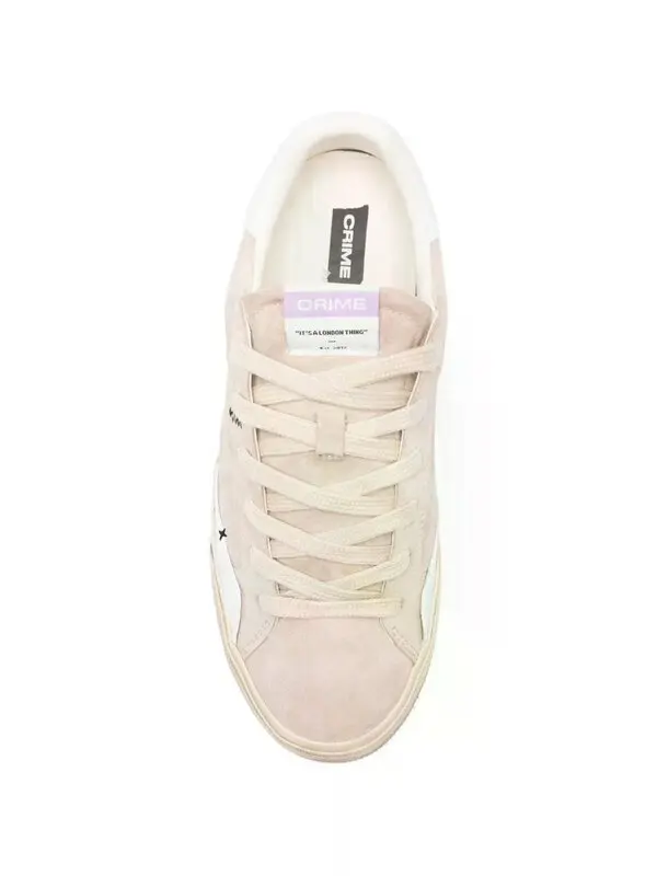 CRIME LONDON Leather Low-top Sneakers