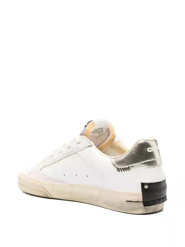 CRIME LONDON Distressed-effect Low-top Sneakers