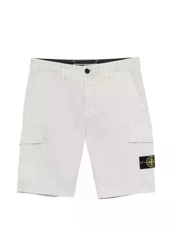 Stone Island Logo-patch Shorts - Grey