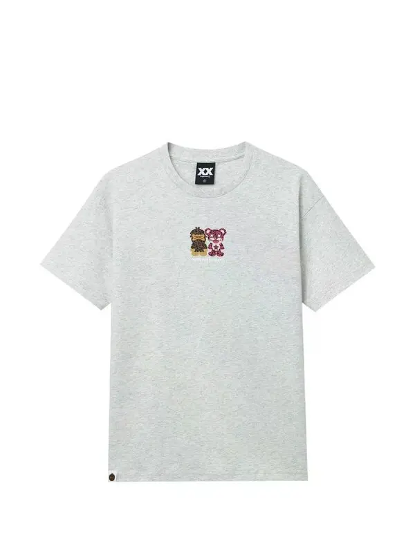 FINGERCROXX Embroidered T-shirt - Grey
