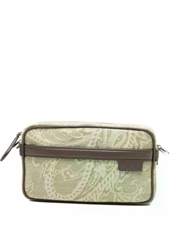 Etro Printed Messenger Bag - Green