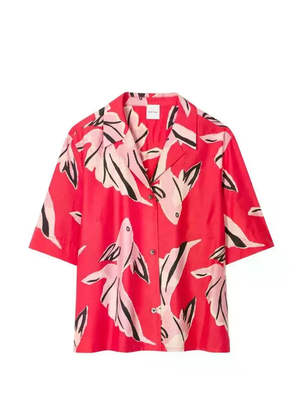 Paul Smith Fish-print Shirt - Pink