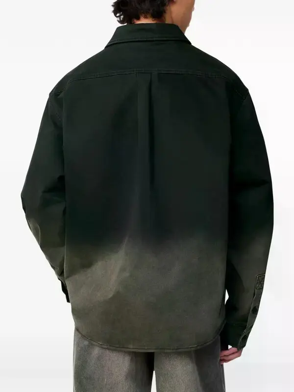 Axel Arigato Cal Button Embroidered Shirt - Black