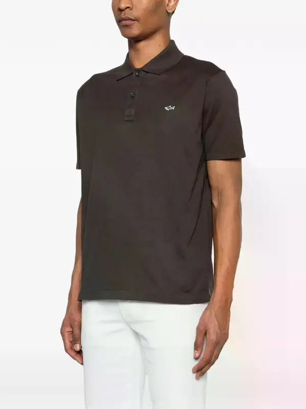 Paul & Shark Logo-detail Polo Shirt - Grey