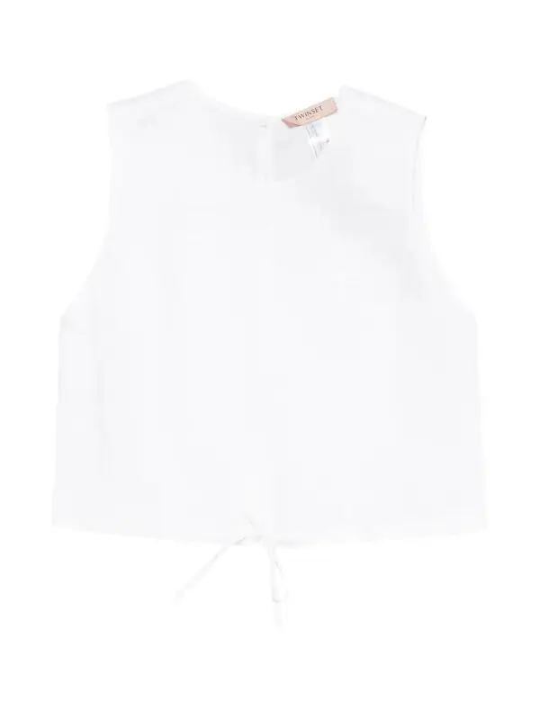 TWINSET Tie-waist Top - White