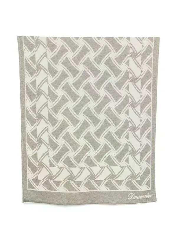 DRUMOHR Patterned Beach Towel - Neutrals