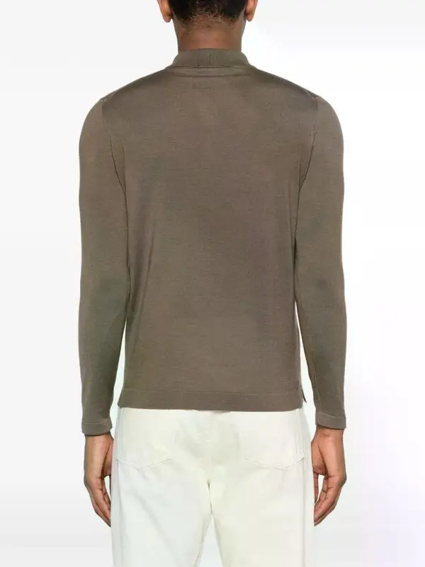 DRUMOHR Long-sleeve Polo Shirt - Brown