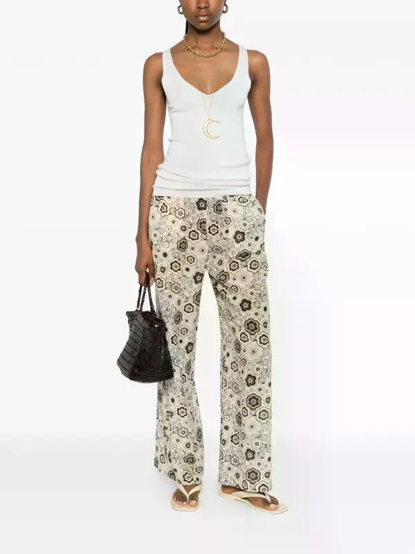 Aspesi Floral-print Trousers
