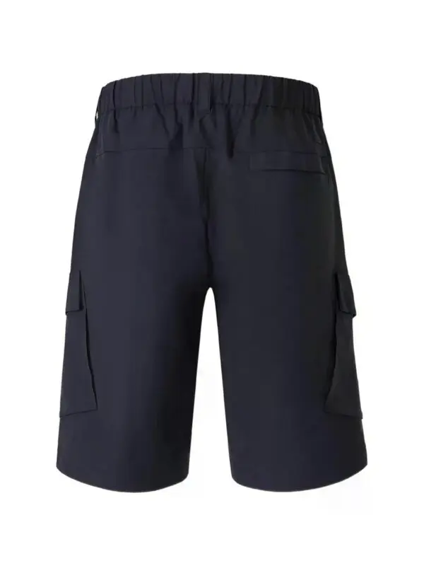 Herno Pleat-detail Cargo Shorts - Blue