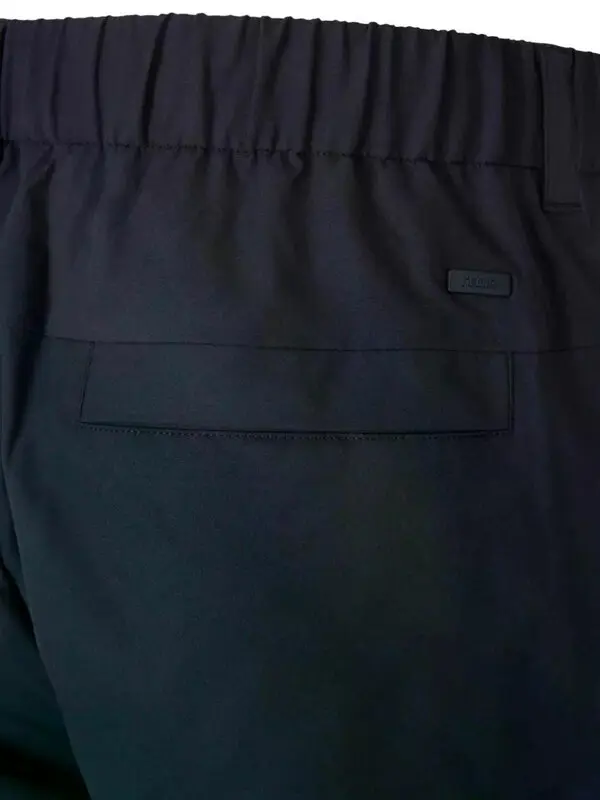 Herno Pleat-detail Cargo Shorts - Blue