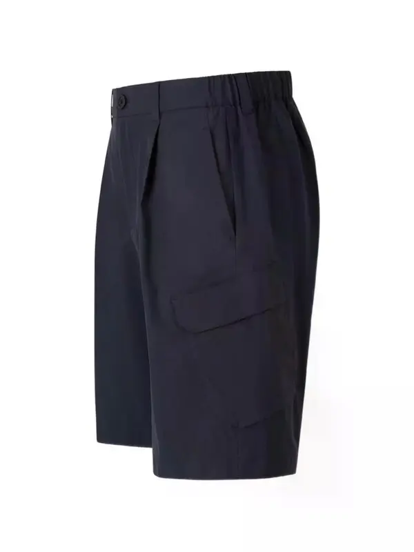 Herno Pleat-detail Cargo Shorts - Blue