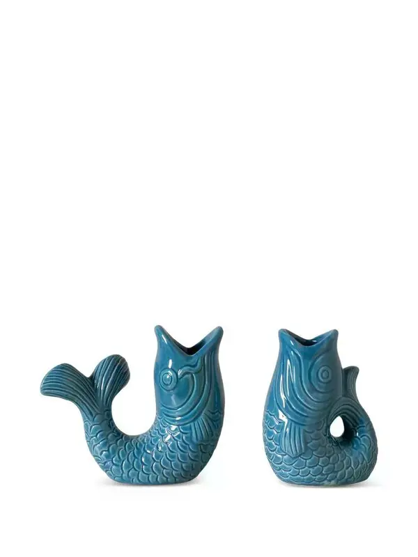 CU I SEEYOU Fish-design Candle Holder - Blue
