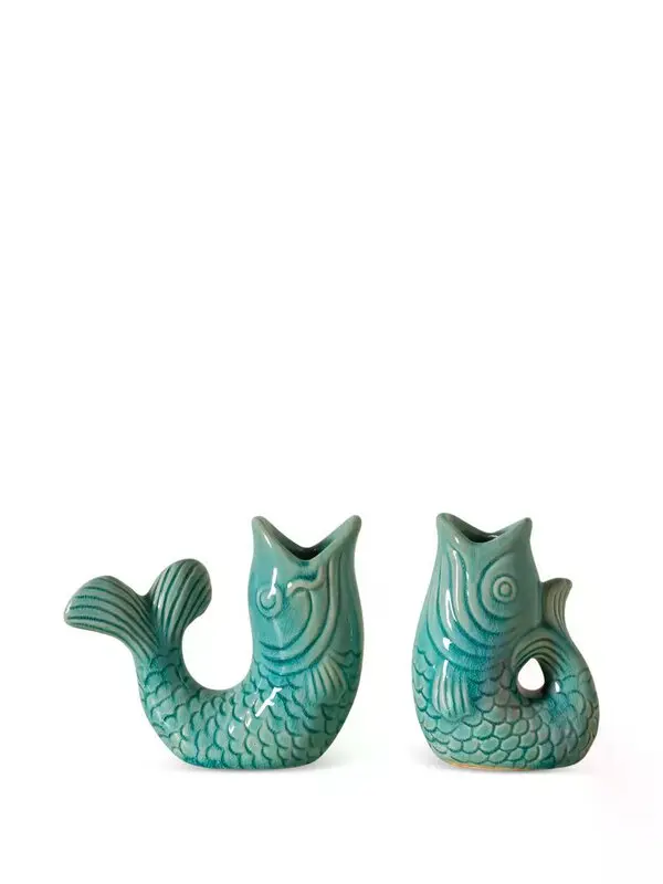 CU I SEEYOU Fish-design Candle Holder - Green