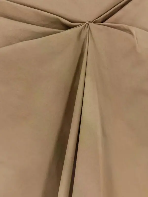 Max Mara Draped Flared Asymmetric Skirt - Brown