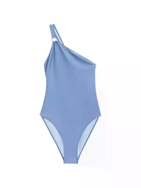 Filippa K Asymmetric Ring-detail Swimsuit - Blue