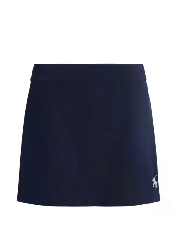 Polo Ralph Lauren Logo-embroidered Mini Skirt - Blue