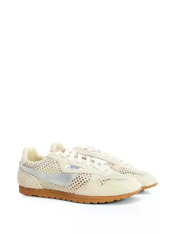 AUTRY Windspin Knitted-panel Sneakers - Neutrals