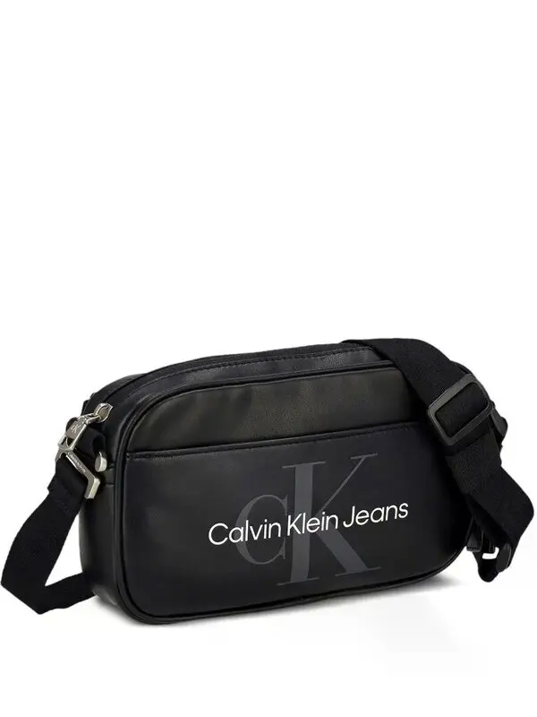 Calvin Klein Logo Messenger Bag - Black