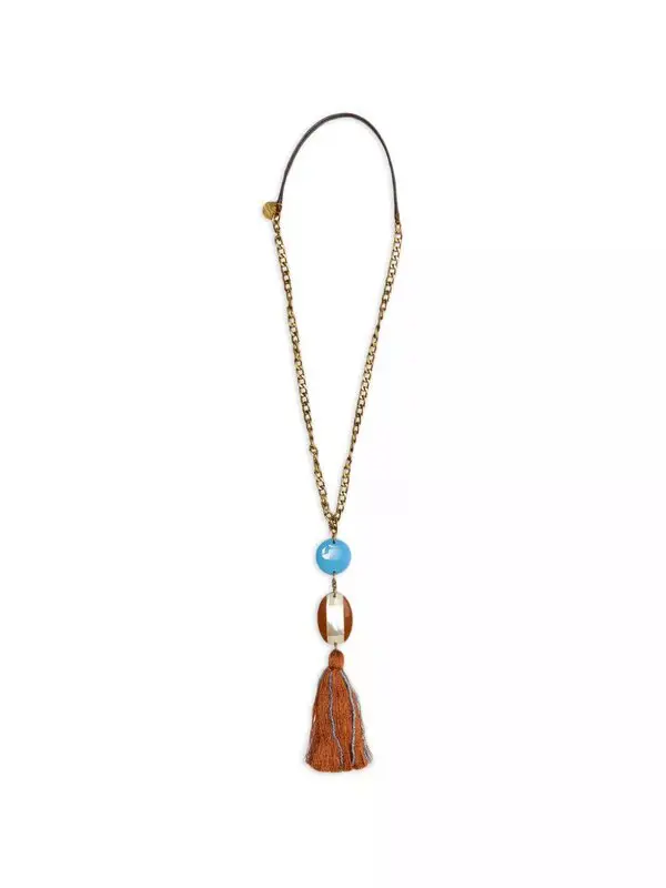 Malìparmi Chain Tassel-pendant Necklace - Gold
