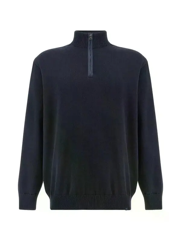 Paul & Shark Half-zip Cotton Sweater - Blue