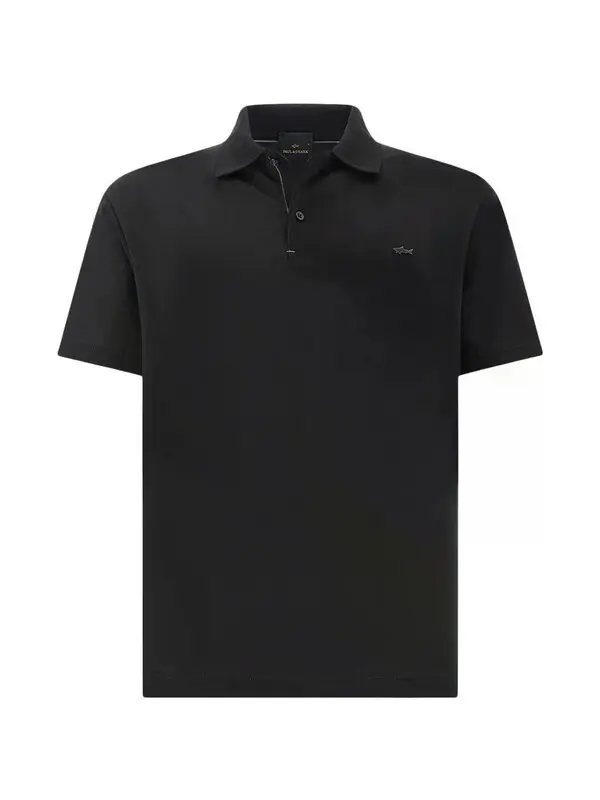 Paul & Shark Buttoned Polo - Black
