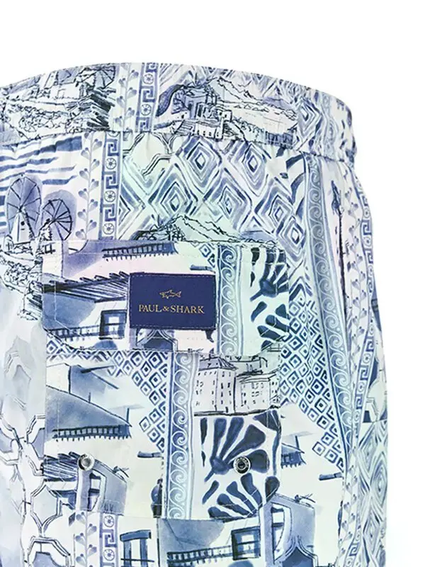 Paul & Shark Voyage-print Swim Shorts