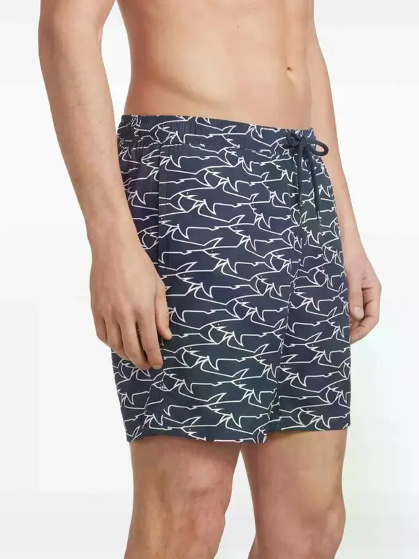 Paul & Shark Shark-print Swim Shorts