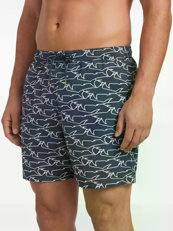 Paul & Shark Shark-print Swim Shorts