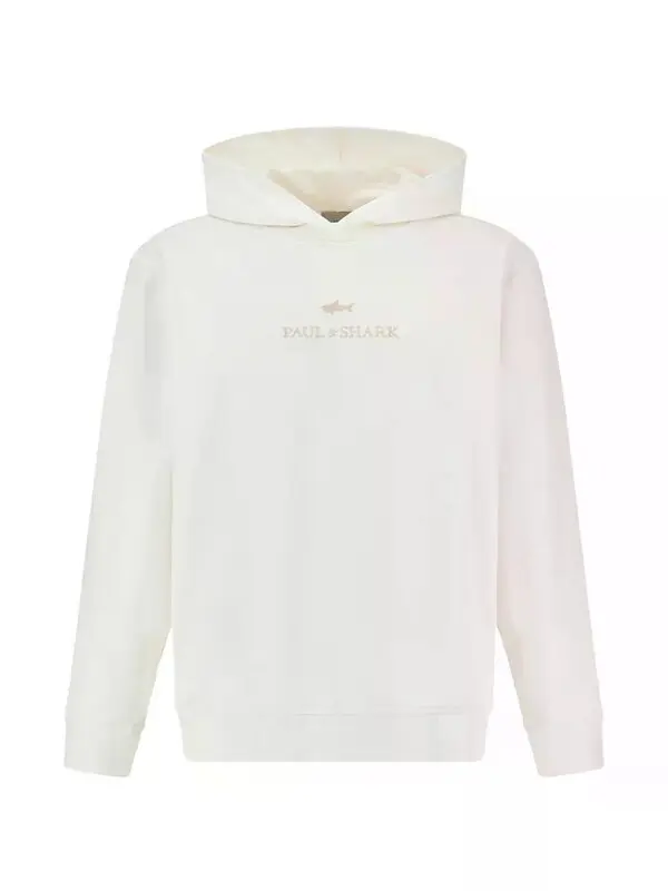 Paul & Shark Logo-print Hoodie - Neutrals