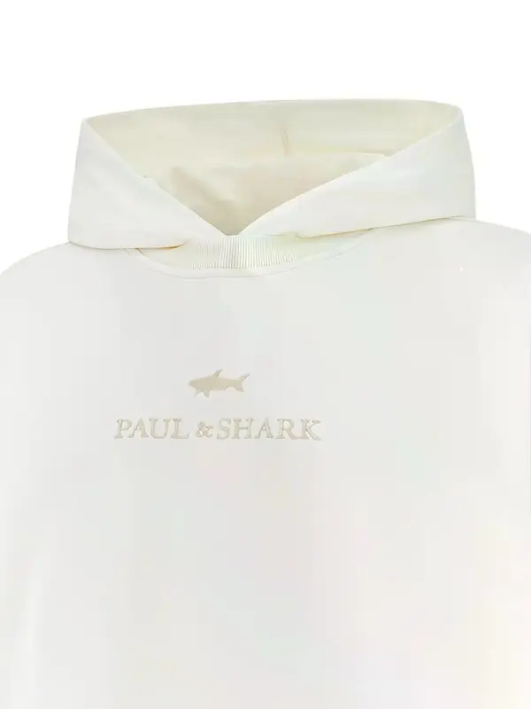 Paul & Shark Logo-print Hoodie - Neutrals