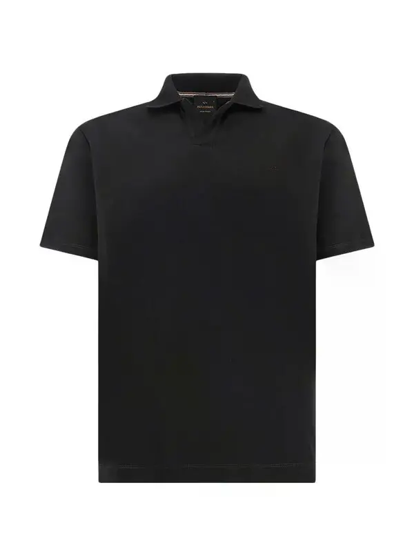Paul & Shark Open-collar T-shirt - Black