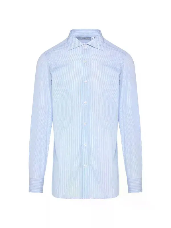 FINAMORE 1925 Striped Shirt - Blue