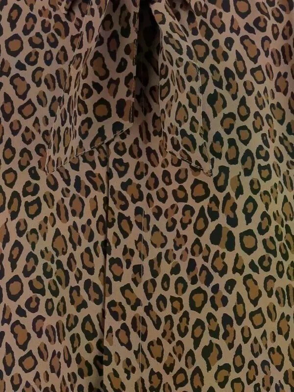 SA SU PHI Animal-print Shirt With Bow Detail