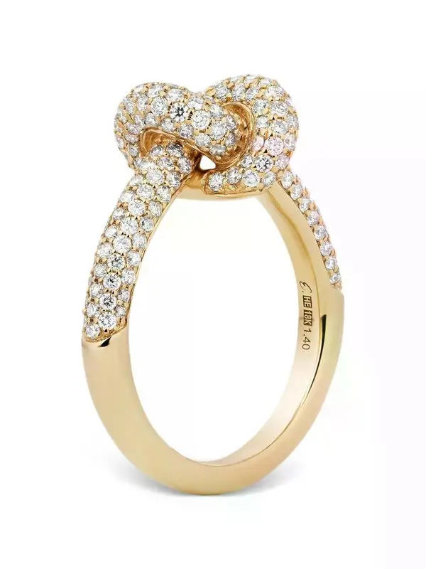 ENGELBERT Diamond Knot Ring - Gold