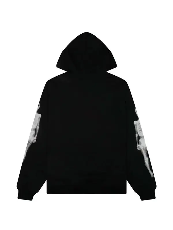 PLEASURES Skeleton Print Hooded Sweatshirt