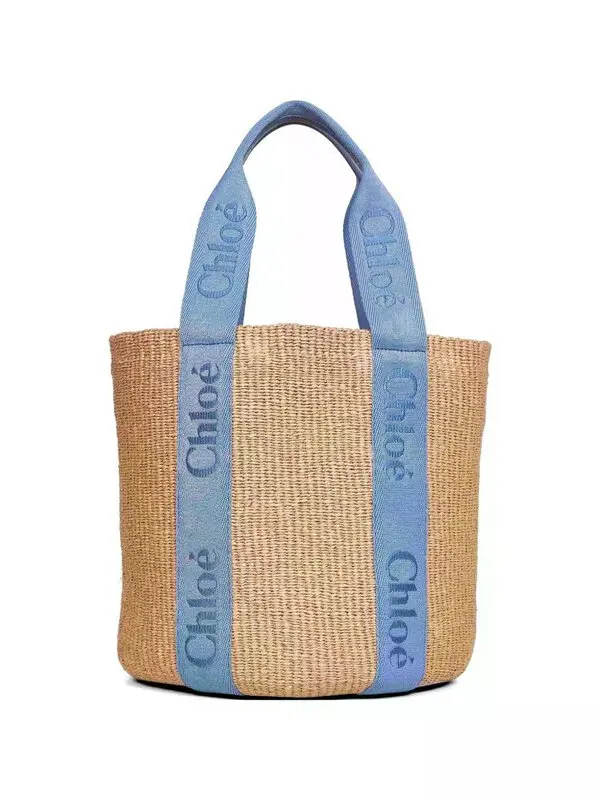 Chloé Large Woody Tote Bag - Blue