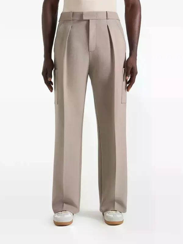 Manière De Voir Luca Pleated Pocket Trousers - Neutrals