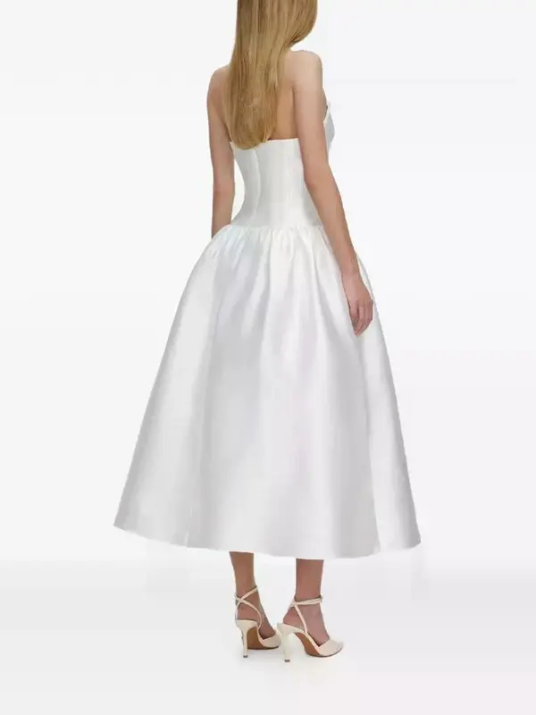 SELF-PORTRAIT Sweetheart Flared Midi Dress