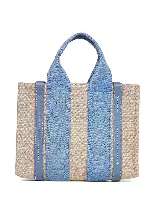 Chloé Woody Small Tote Bag - Neutrals